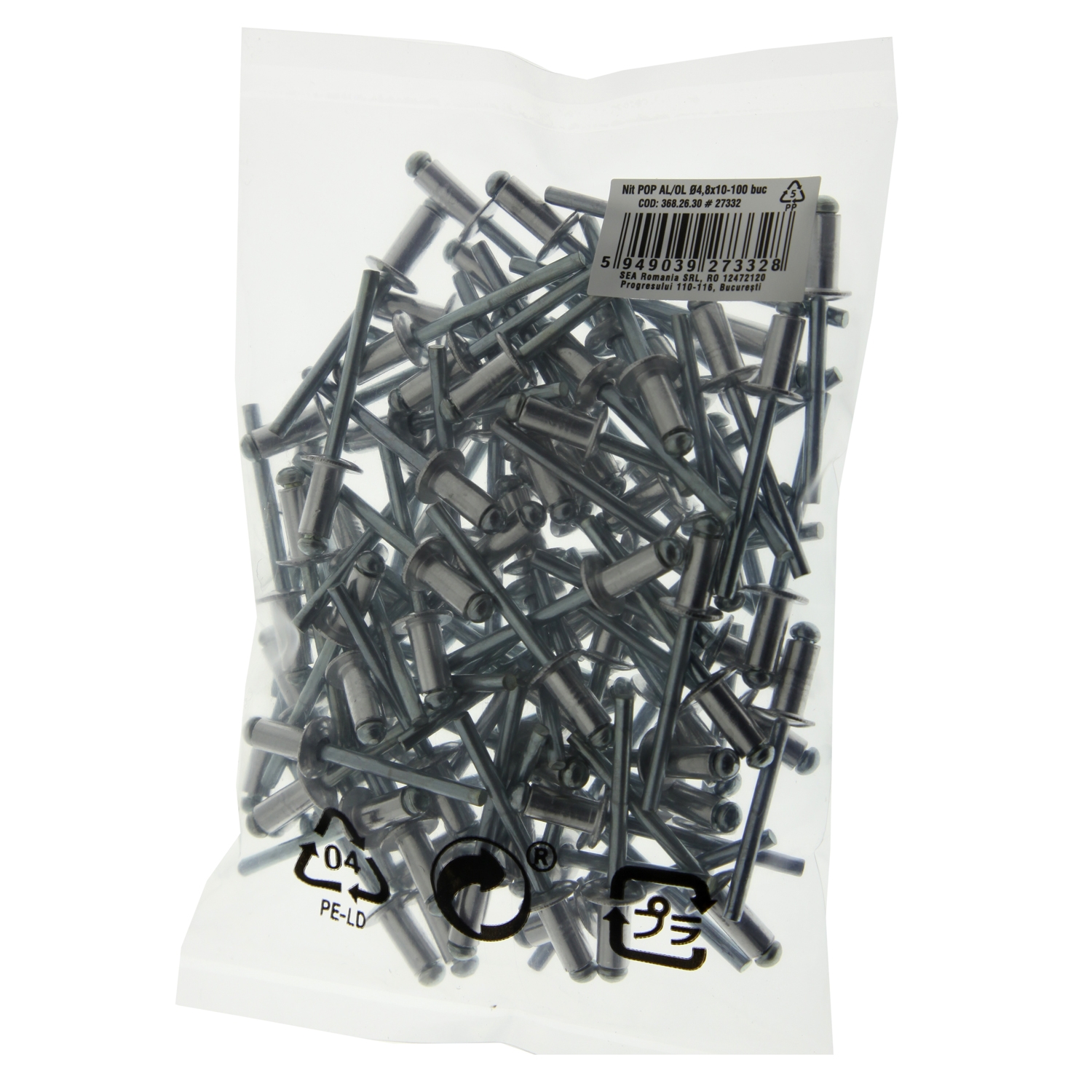 Nituri POP standard AL/Oţel - Ø 4,8x10,0 mm -SRC (100) - EasyFix