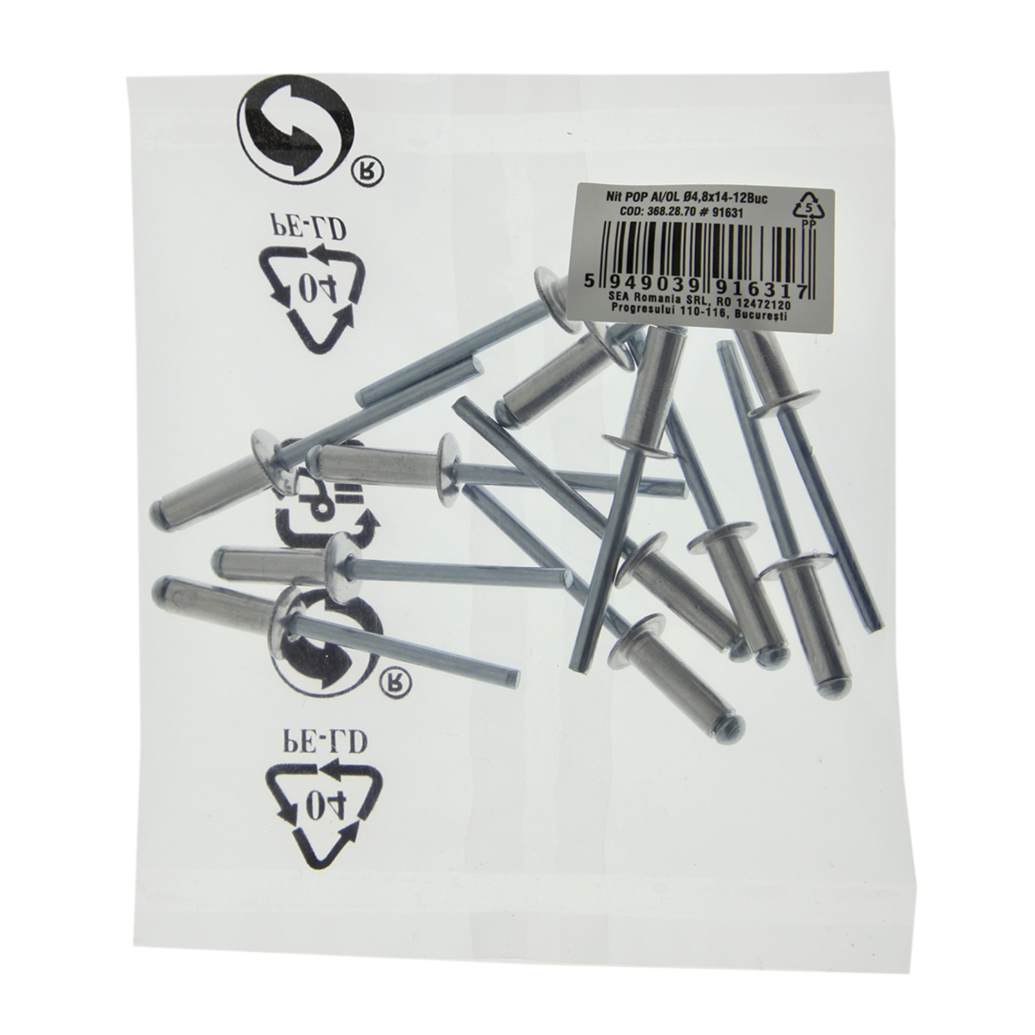 Nituri POP standard AL/Oţel - Ø 4,8x14,0 mm -SRC - EasyFix